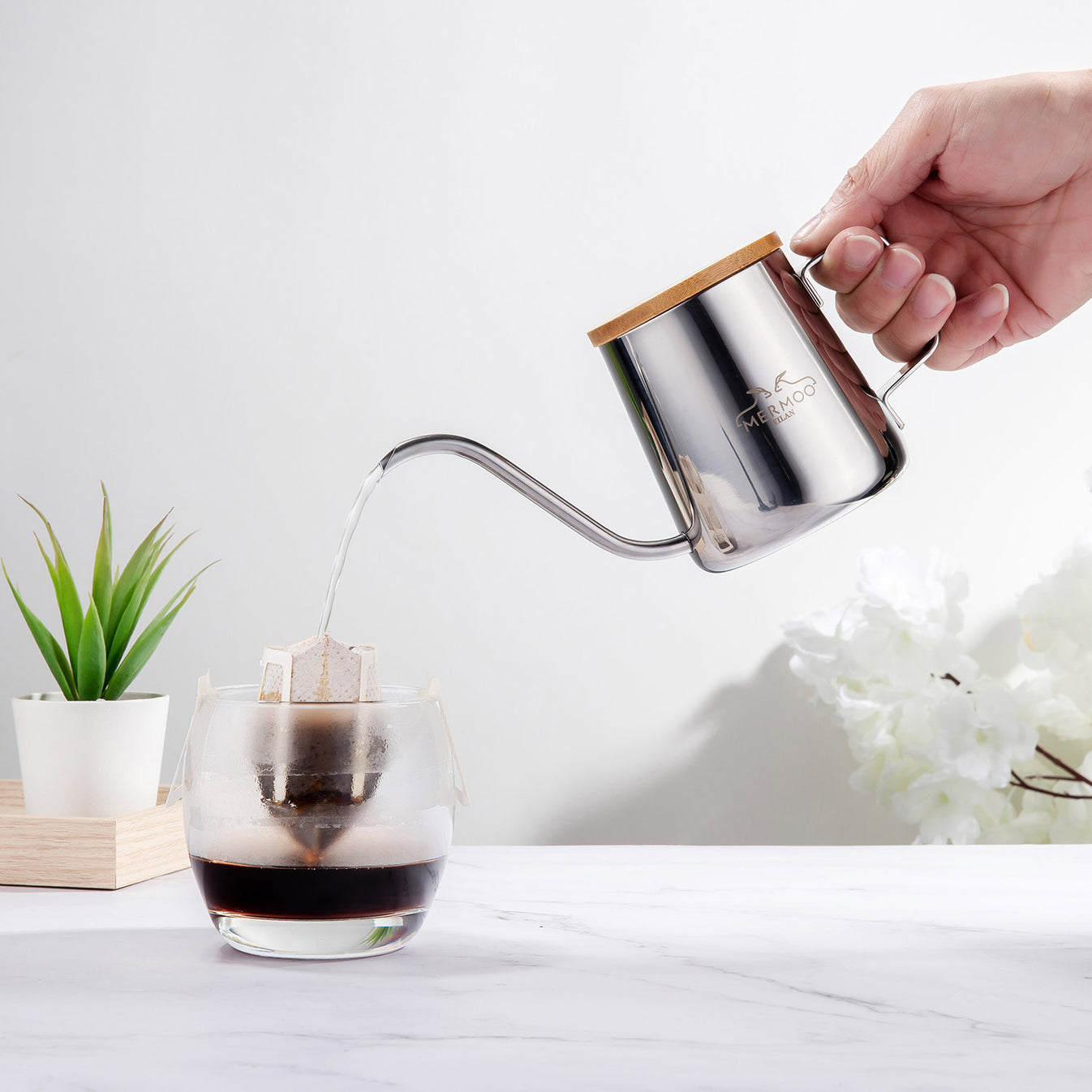 Beginner's Choice | 350ml Gooseneck Coffee Kettle Precision Pour Over ...